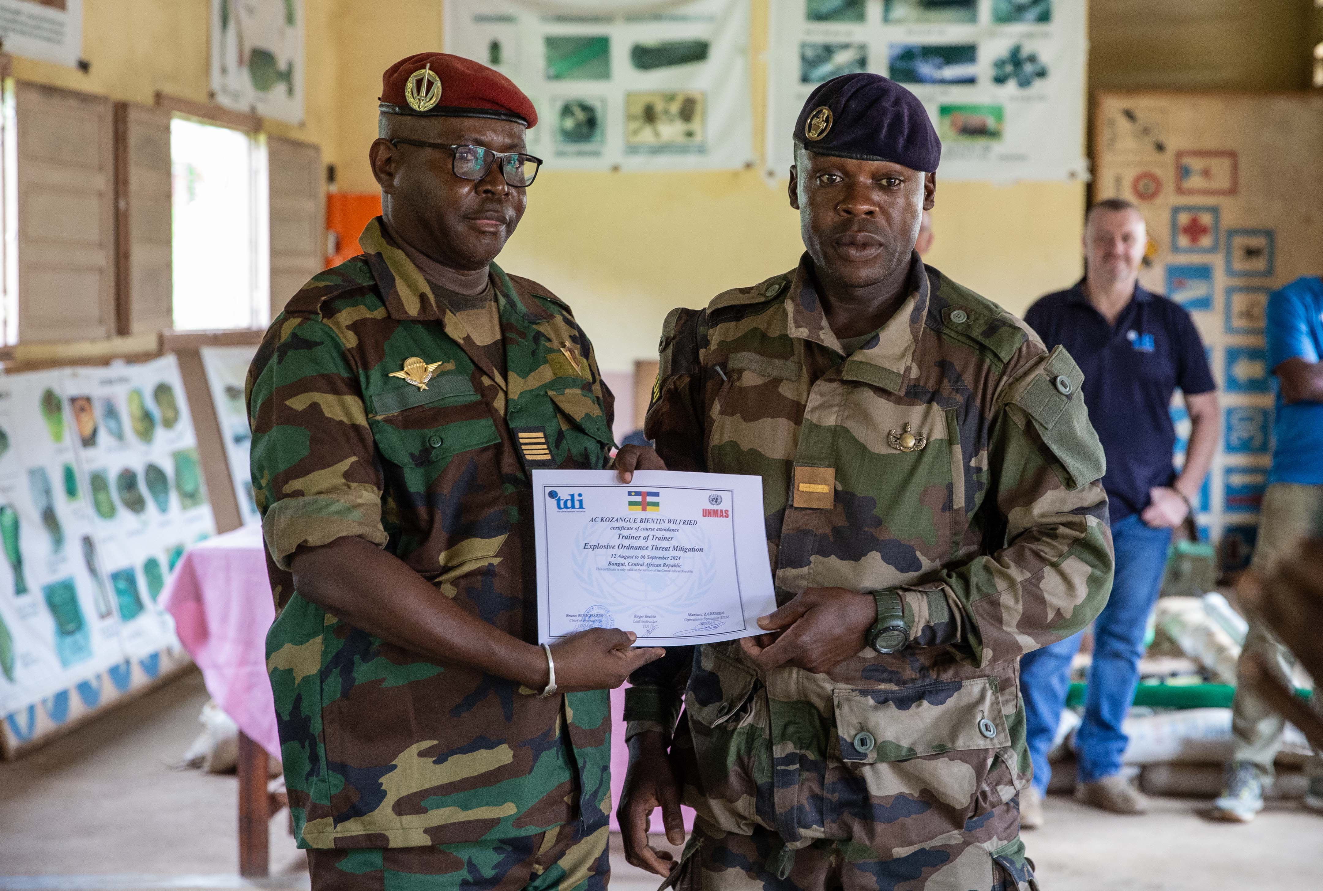 MINUSCA, through UNMAS, Strengthens National Capacities in Explosive ...