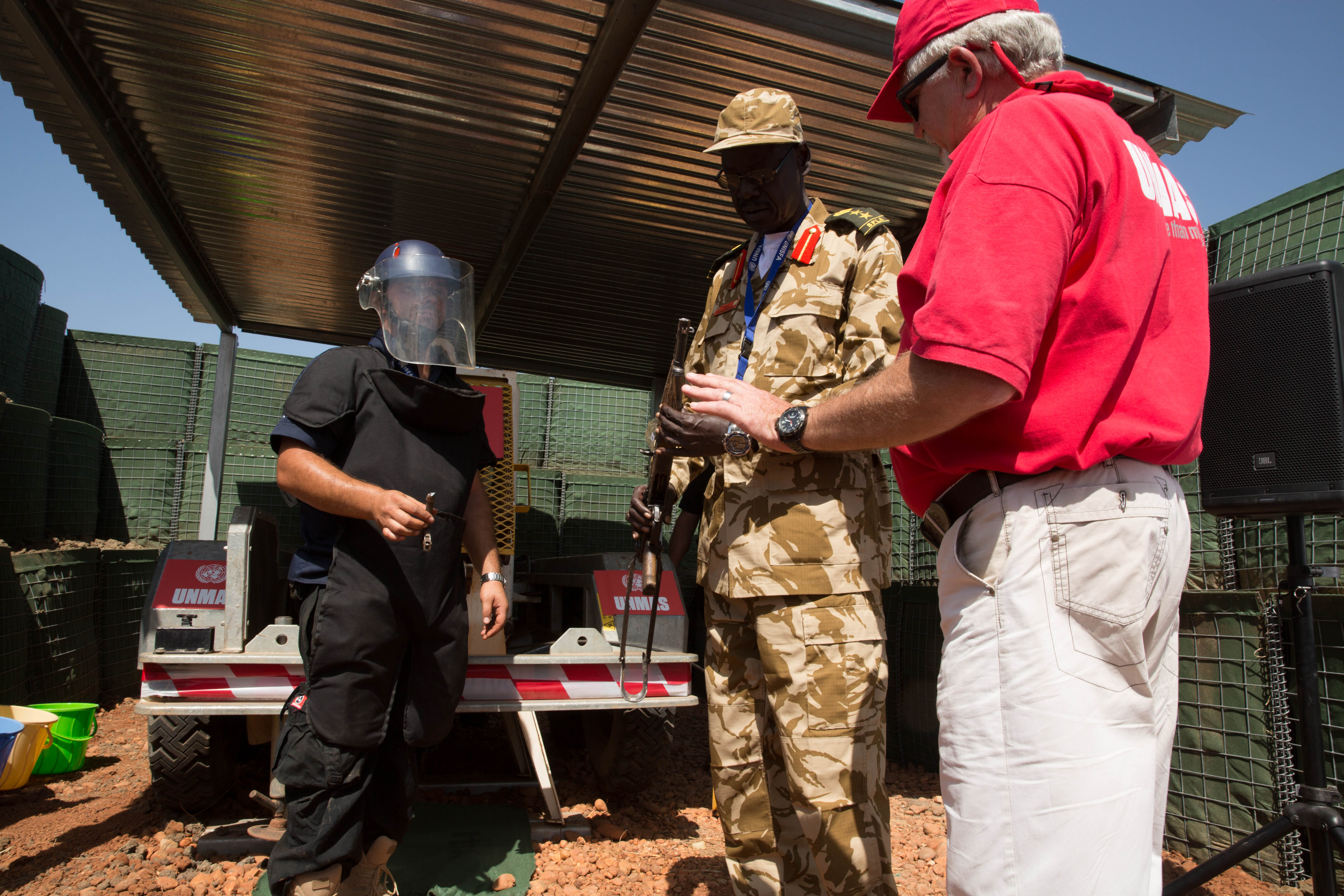 UNISFA Conducts First Weapons and Ammunition Destruction Activity | UNMAS